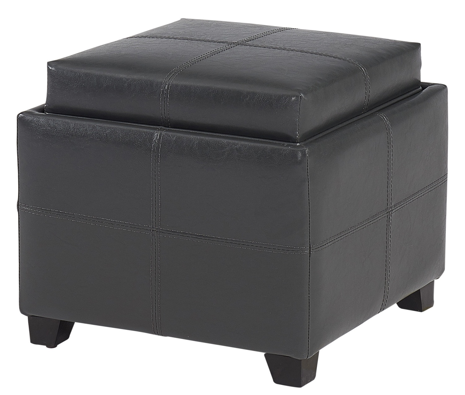 Contemporary Ottoman - ANTON II-Storage Ottoman in Grey Transitional ...