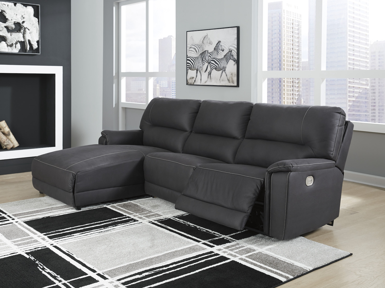 Henfer 3 PC Power Recliner Sectional by Ashley